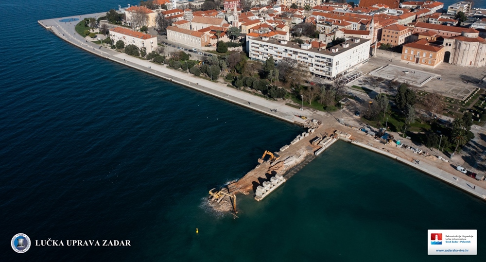 REKONSTRUKCIJA ZADARSKE RIVE Radovi na gatu su u punom zamahu - Novi ...